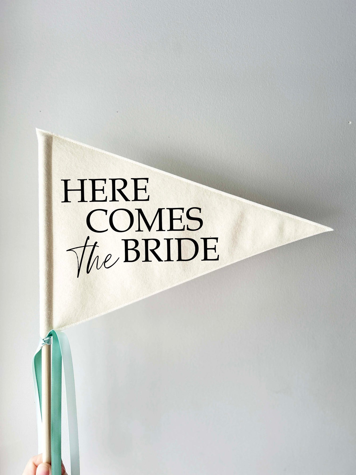 Wedding Pennant Flag - Here Comes the Bride – The Scarlett Studio