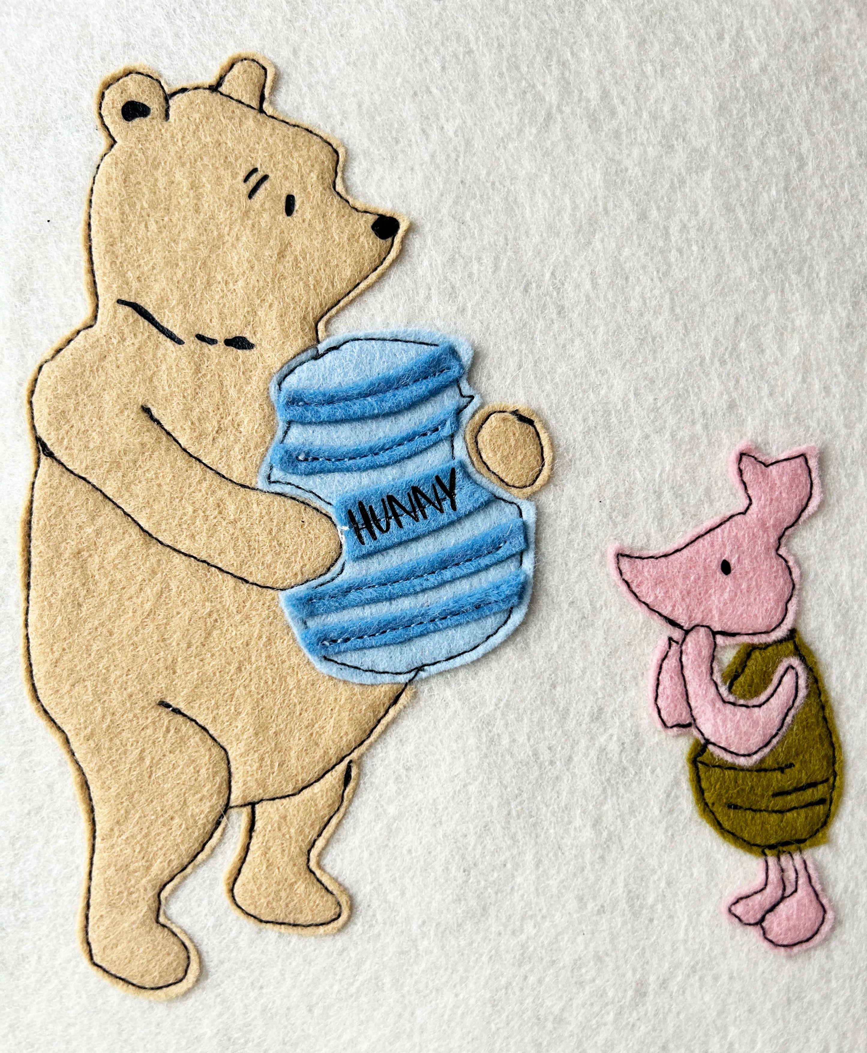 Classic Pooh Bear Nursery Felt Banner – The Scarlett Studio