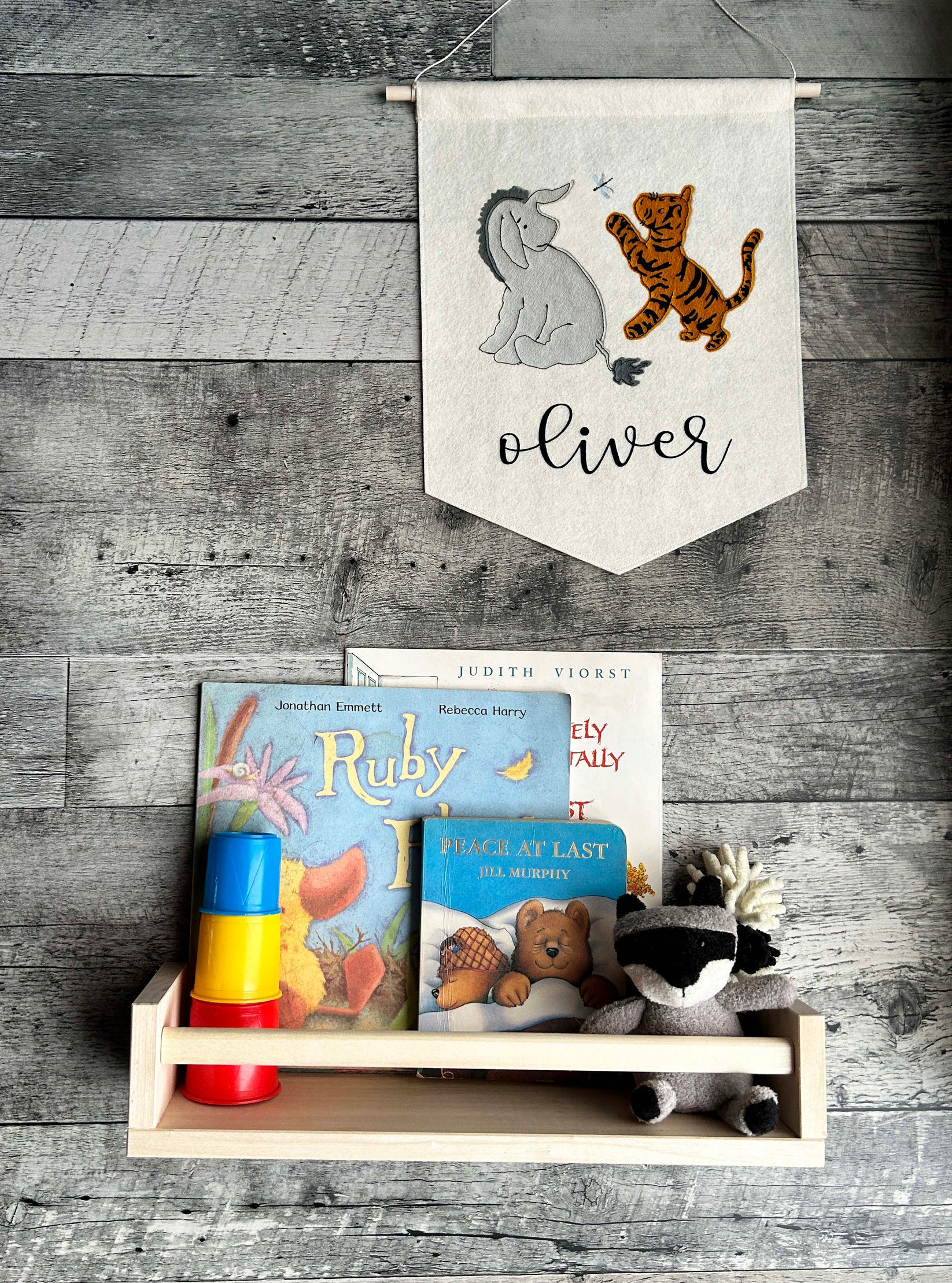 Eeyore and Tigger Nursery Felt Banner – The Scarlett Studio